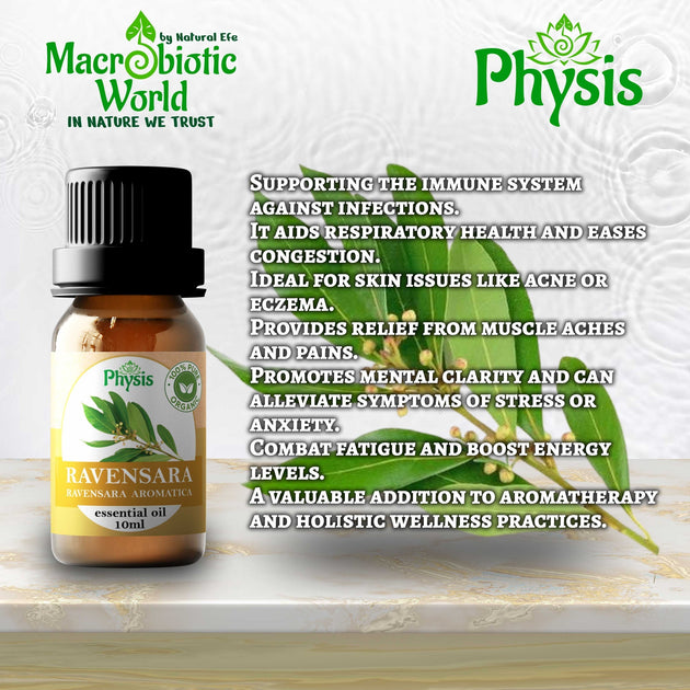 Organic Essential Oil | Ravensara Oil 10ml | Macrobiotic World