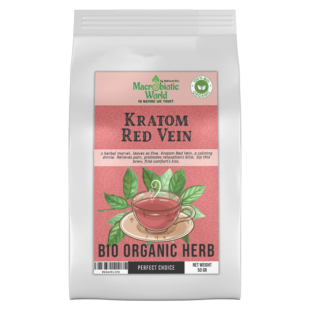 Organic/Bio | Red Vein Kratom Herb Tea – Macrobiotic World