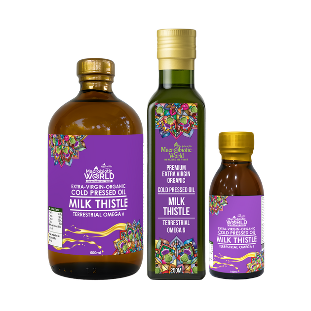 Extra Virgin Cold Pressed Milk Thistle Oil - Organic Bio – Macrobiotic ...