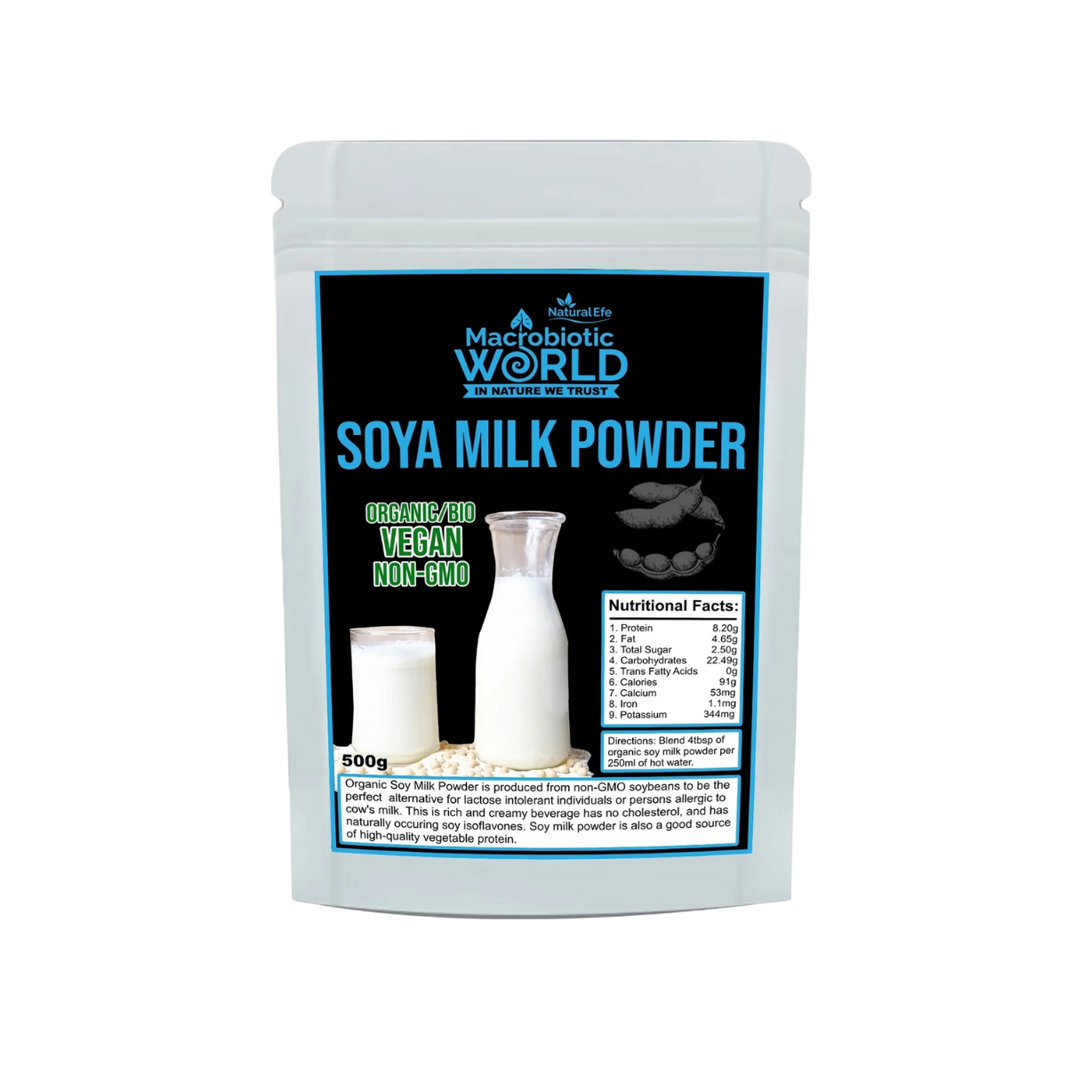 Soya Milk Powder - Organic Bio – Macrobiotic World