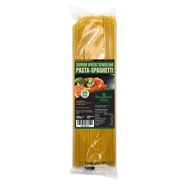 Organic/Bio | Durum Wheat Semolina Pasta-Spaghetti – Macrobiotic World