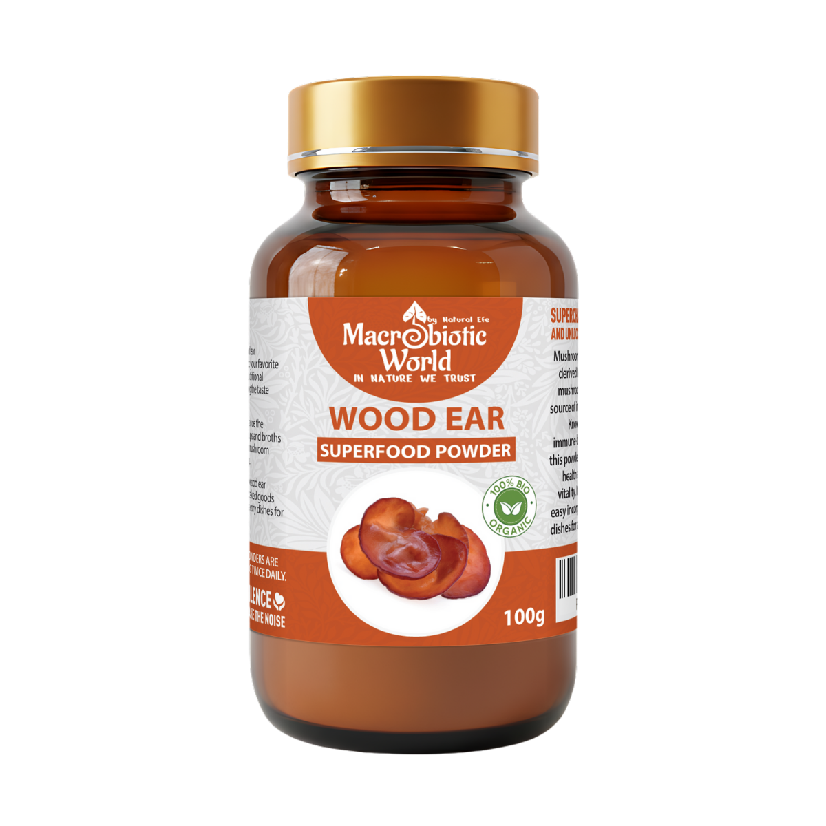 Wood Ear Mushroom Powder - Organic Bio – Macrobiotic World